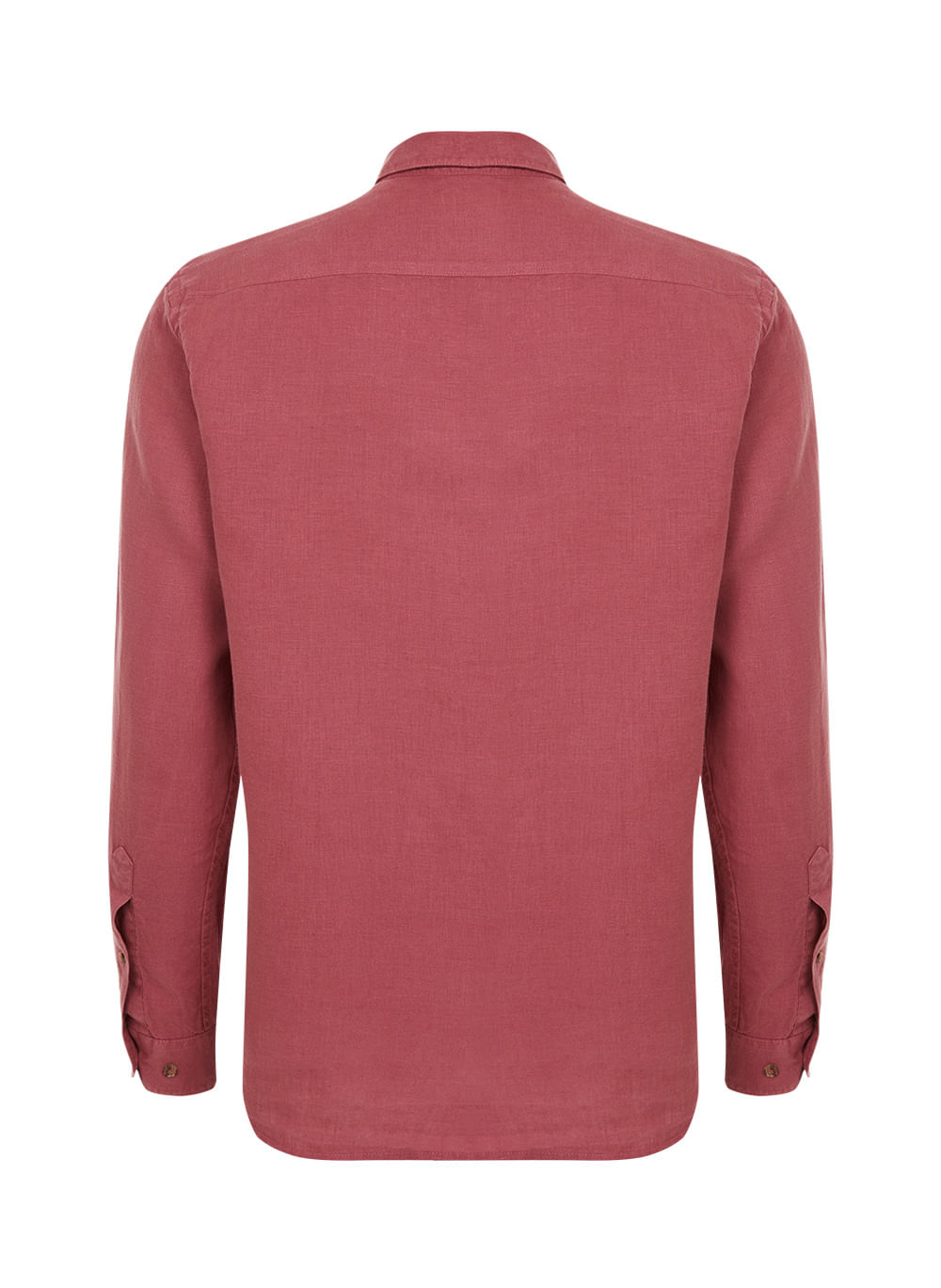 Camisa Slim Fit Linho Garment Masculina Individual - Individual